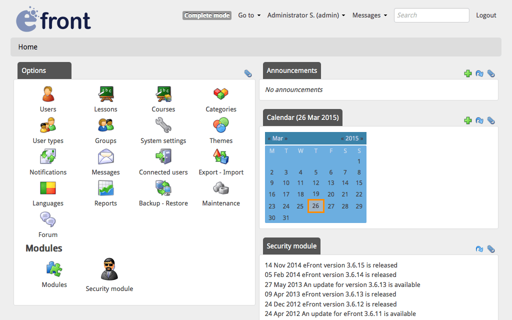 Hosting & Applications (Apps) • Efront » iNETsolutions.de® in Deutschland